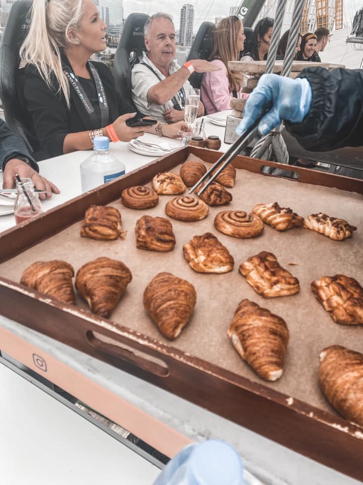 London in the Sky - Dining in the Clouds 100ft Over the O2